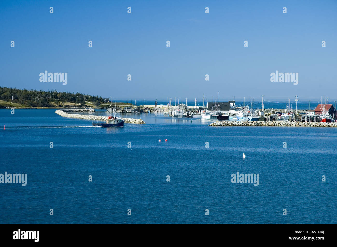 Harbor Yarmouth Nova Scotia Stock Photo - Alamy
