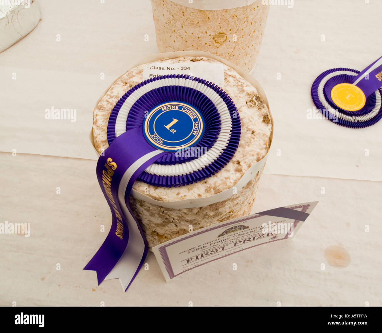 Prize winning cheese at Frome Cheese Show 2006 Stock Photo - Alamy
