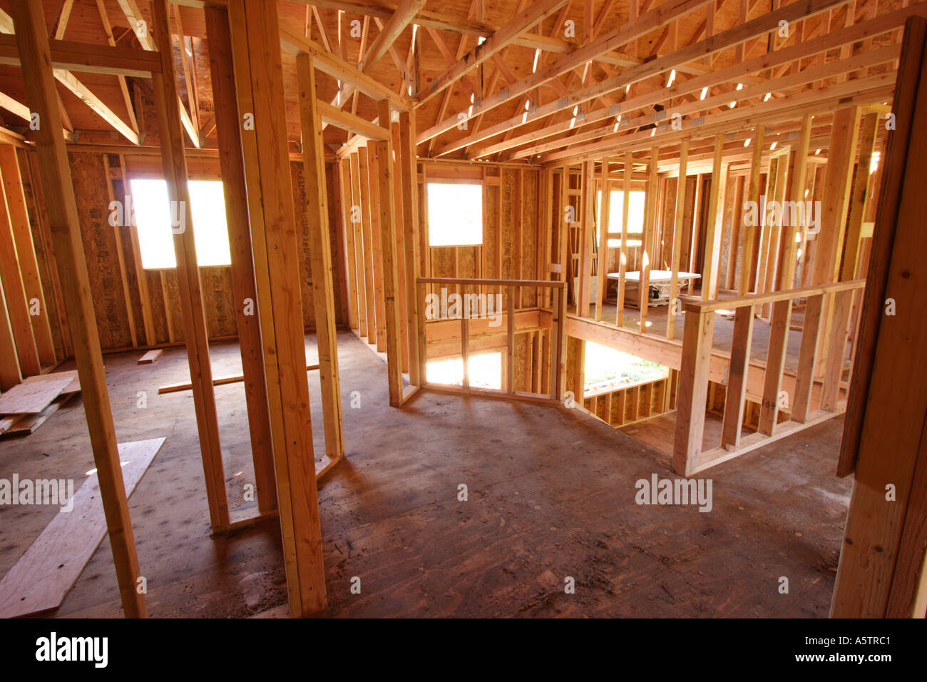 Interior of home under construction Stock Photo - Alamy