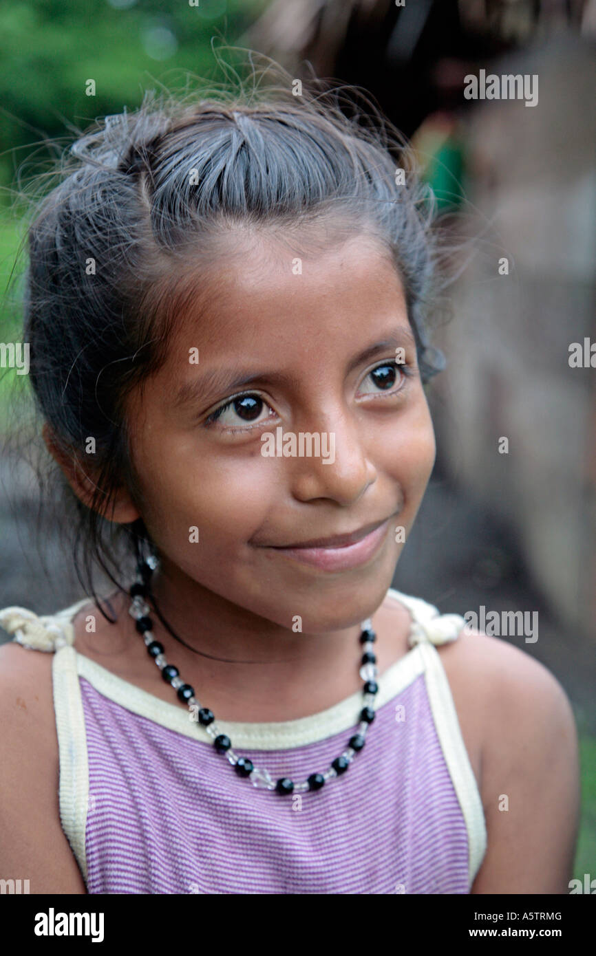 Painet jj1593 guatemala mayan indian girl guadalupe village peten latin ...