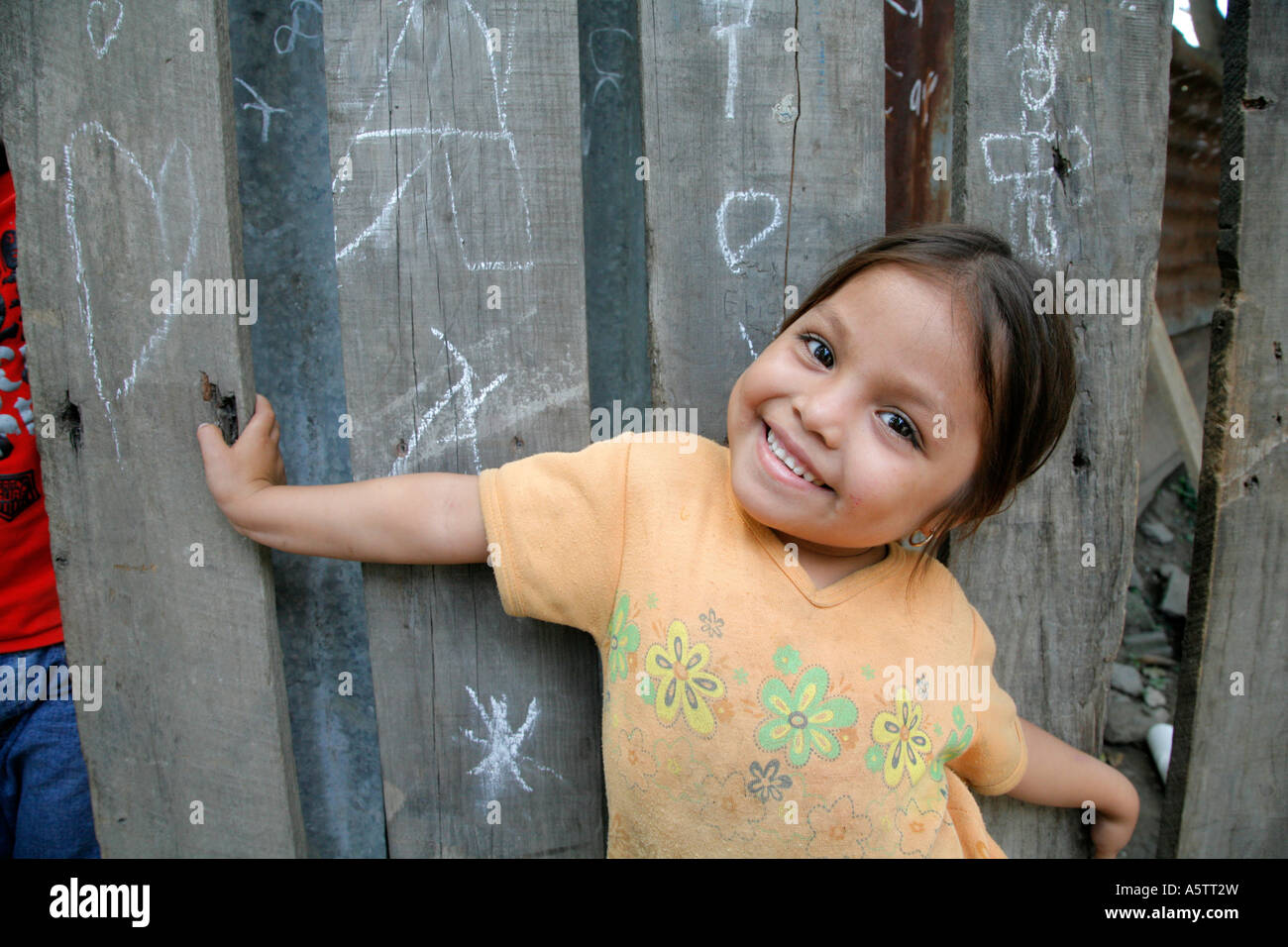 Painet jj1654 honduras girl smiling slum barrio chamelecon san pedro ...