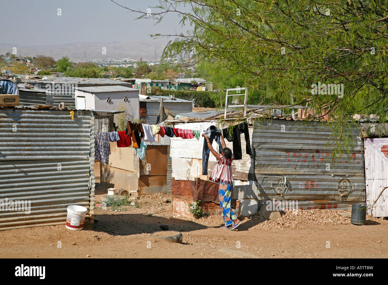 Painet jj1713 namibia shantytown squatter settlements fringe capital ...