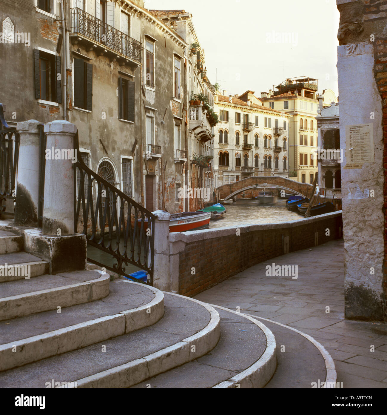 Steps, Venice, Italy Stock Photo - Alamy