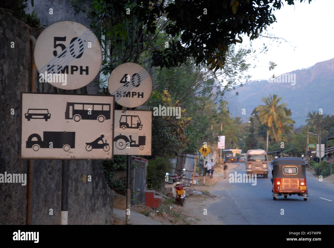 Speed limit signs, Sri Lanka Stock Photo - Alamy