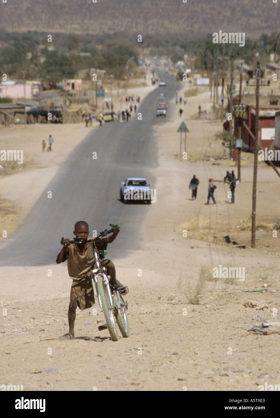 Opuwo first place from the Kaokoveld Namibia Stock Photo - Alamy