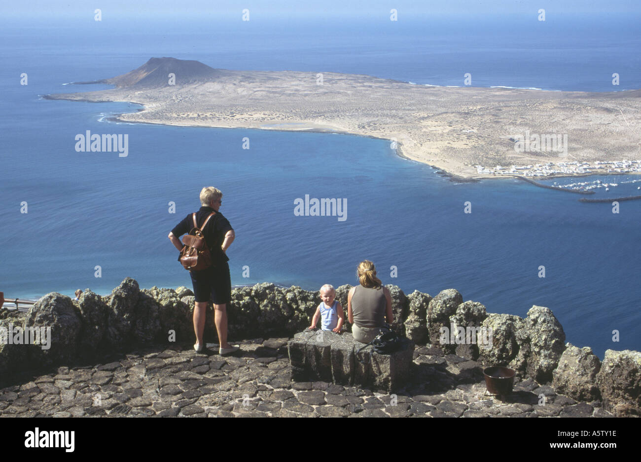 Mirador del Rio Canary Islands viewpoint at the northeast coast Stock ...