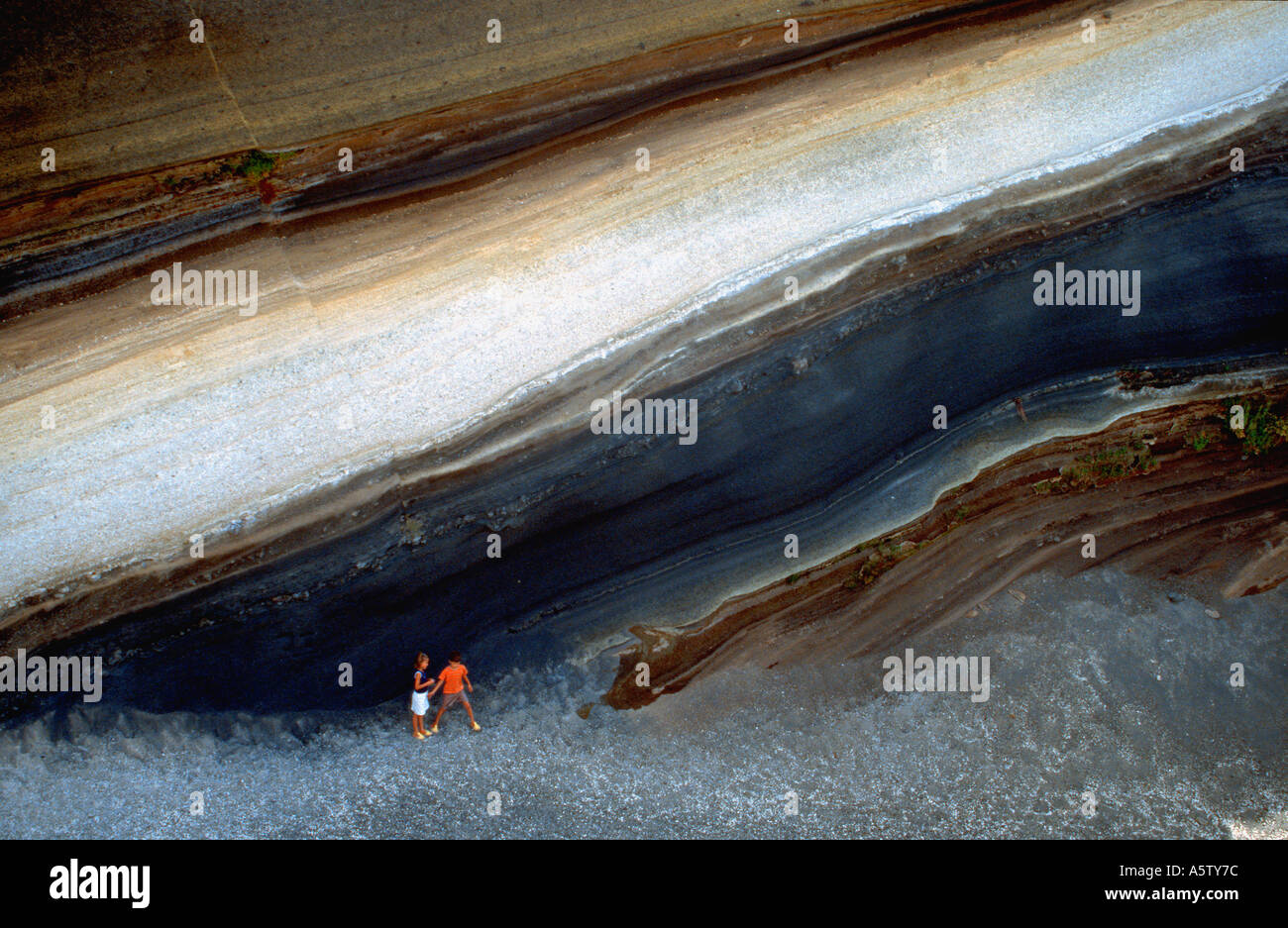 layers of lava Teneriffa Stock Photo - Alamy