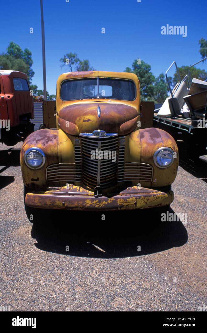 American 50's Chevrolet store in an outback transport museum Stock ...