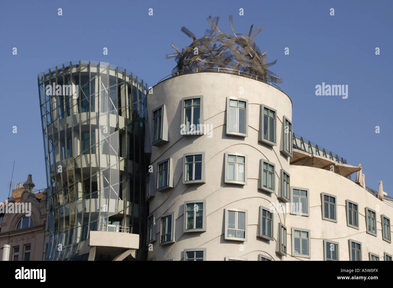 modern architecture, Dancing House, Prague, Czech Republic Stock Photo ...