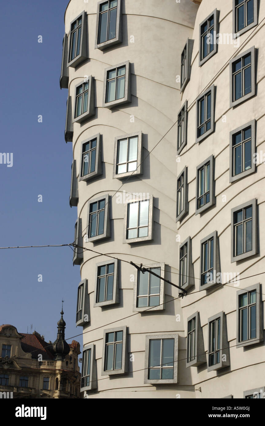 modern architecture, Dancing House, Prague, Czech Republic Stock Photo ...