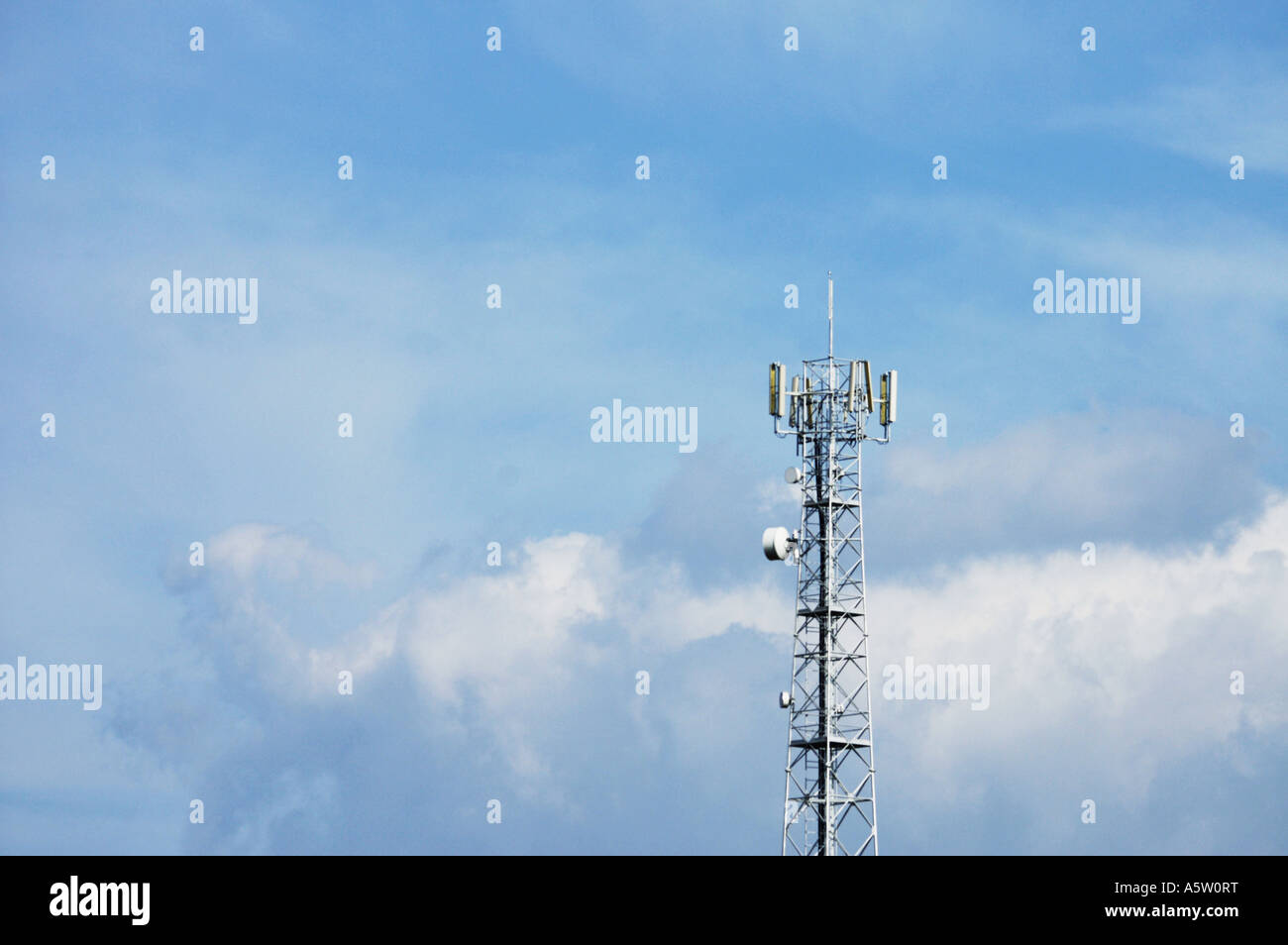 Telecommunication, mobile phone mast Stock Photo - Alamy