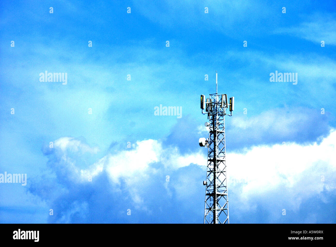 Telecommunication, mobile phone mast Stock Photo - Alamy