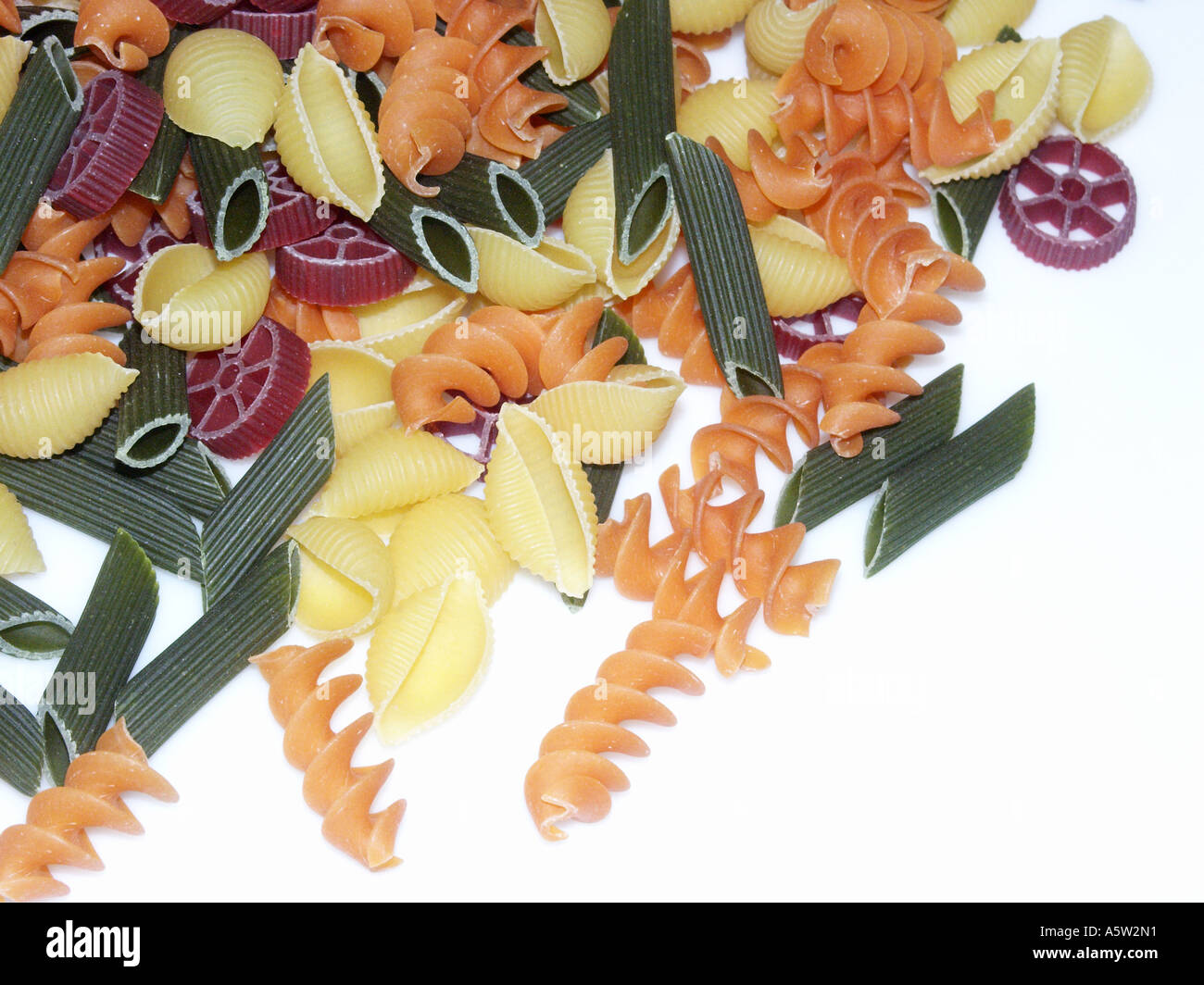 Varieties of pasta Stock Photo - Alamy