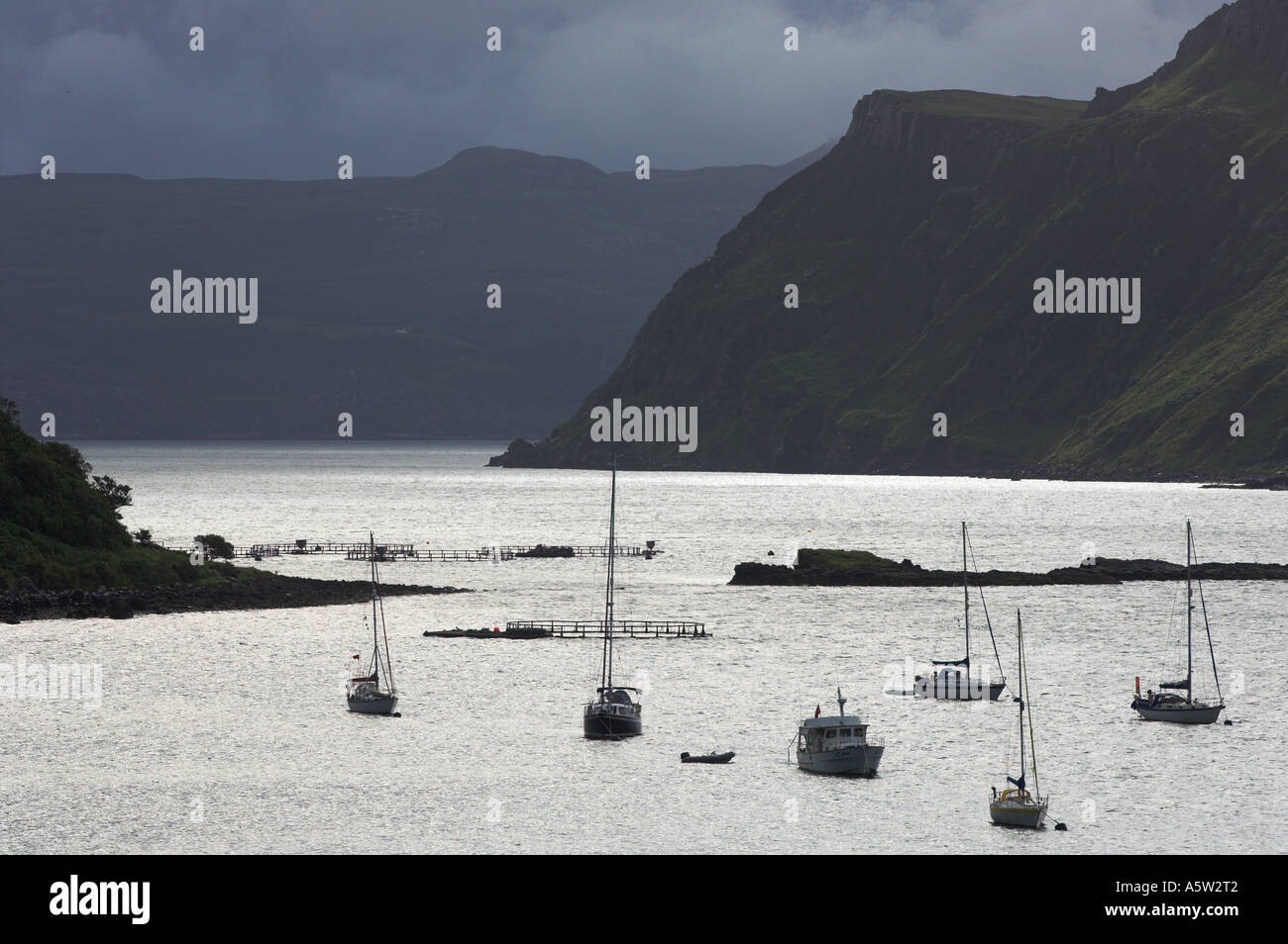 Portree Harbour Isle of Skye Scotland Stock Photo - Alamy