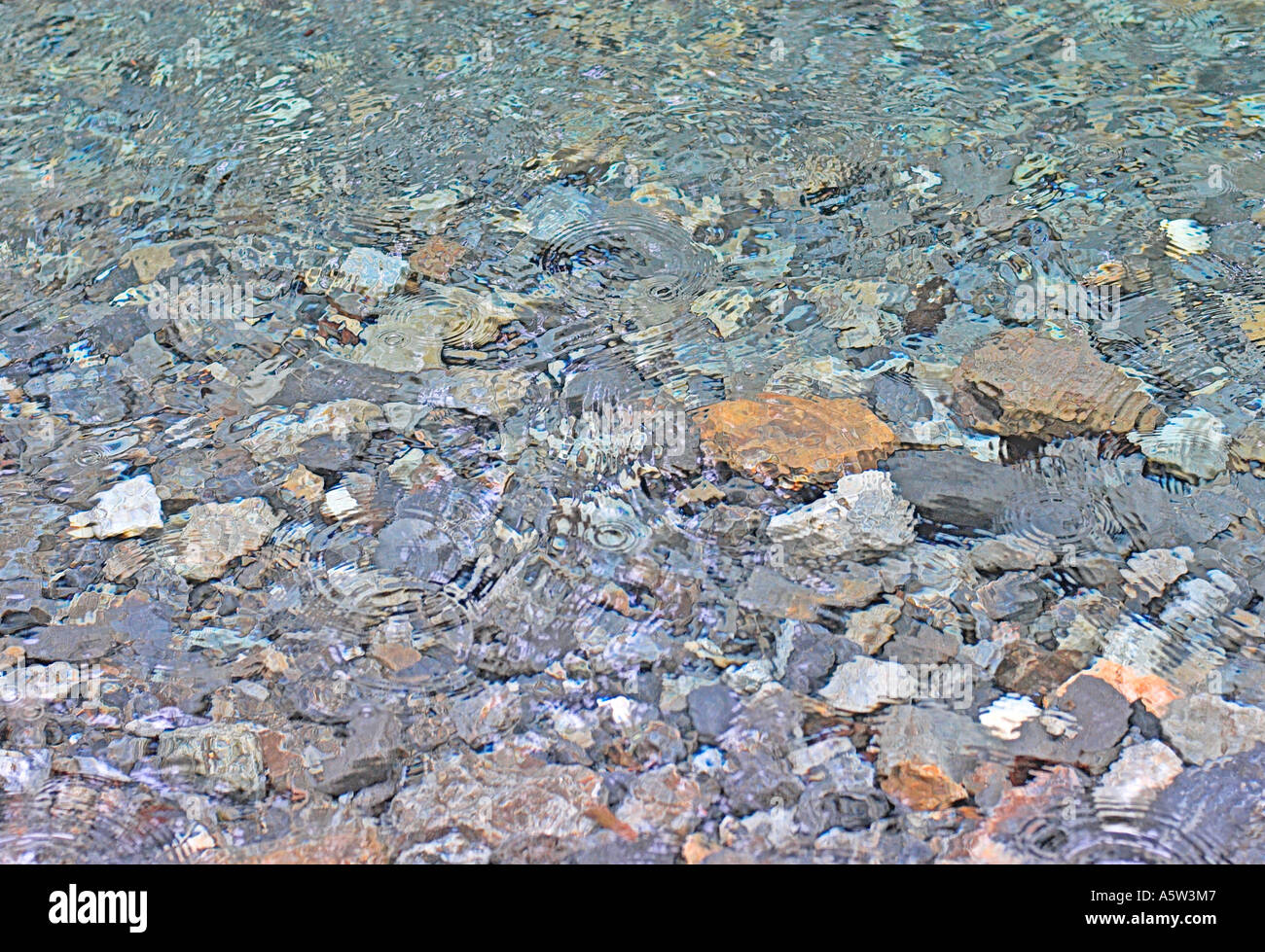 Raindrops on stream Stock Photo - Alamy