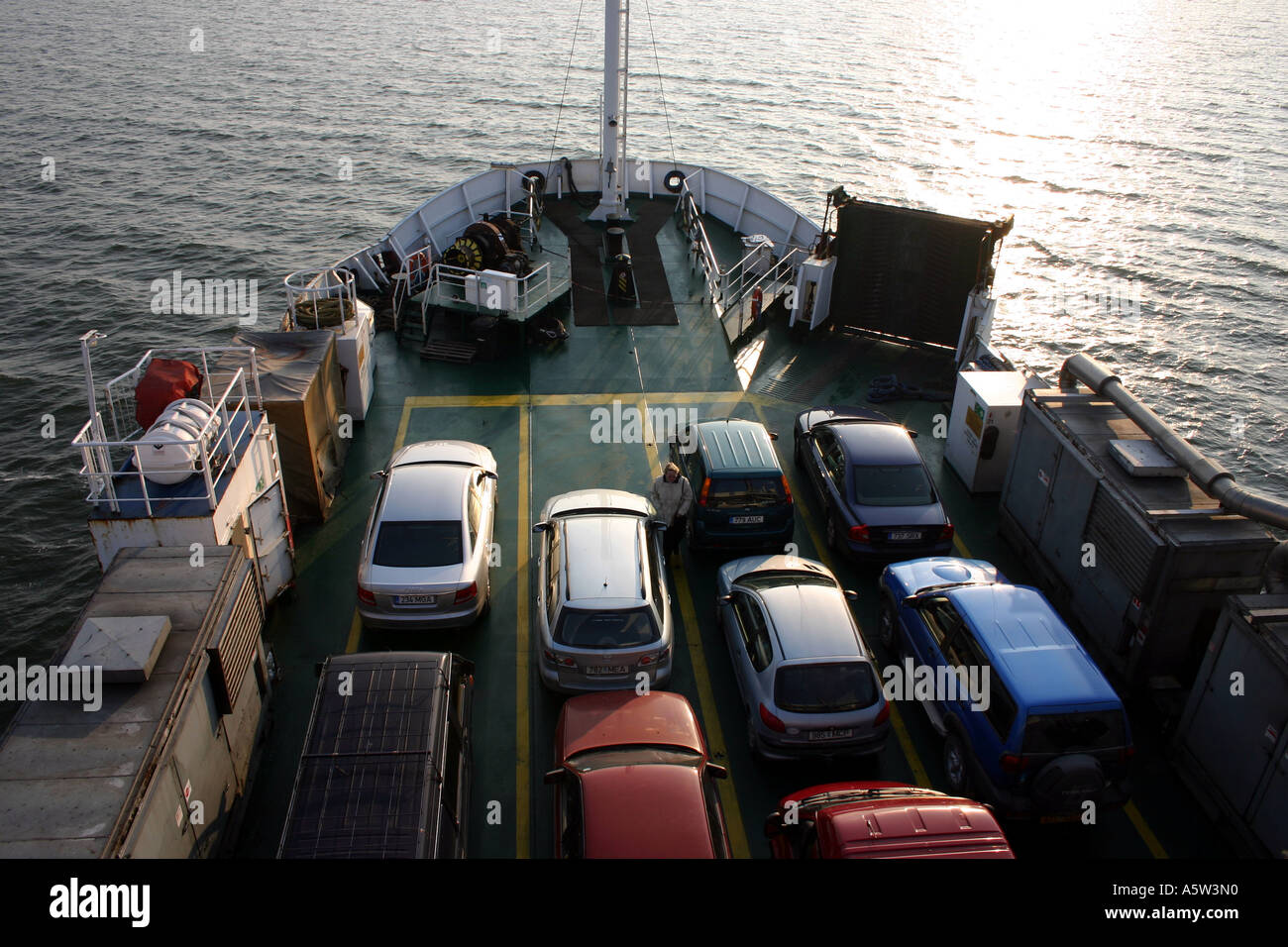 Estonian Ferry en route to Saaremaa Stock Photo - Alamy