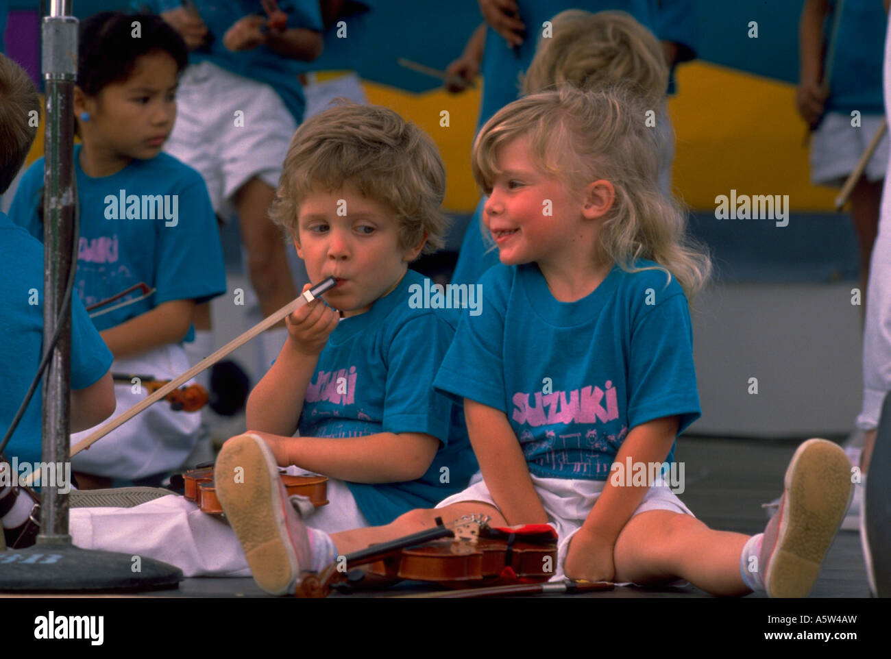 Boys musical instruments hi-res stock photography and images - Alamy