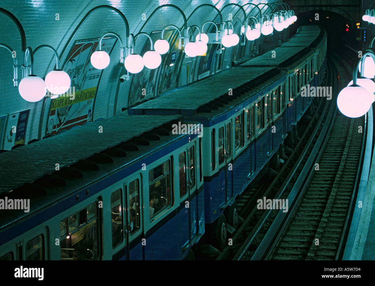 France Paris Cite Metro Station Stock Photo - Alamy