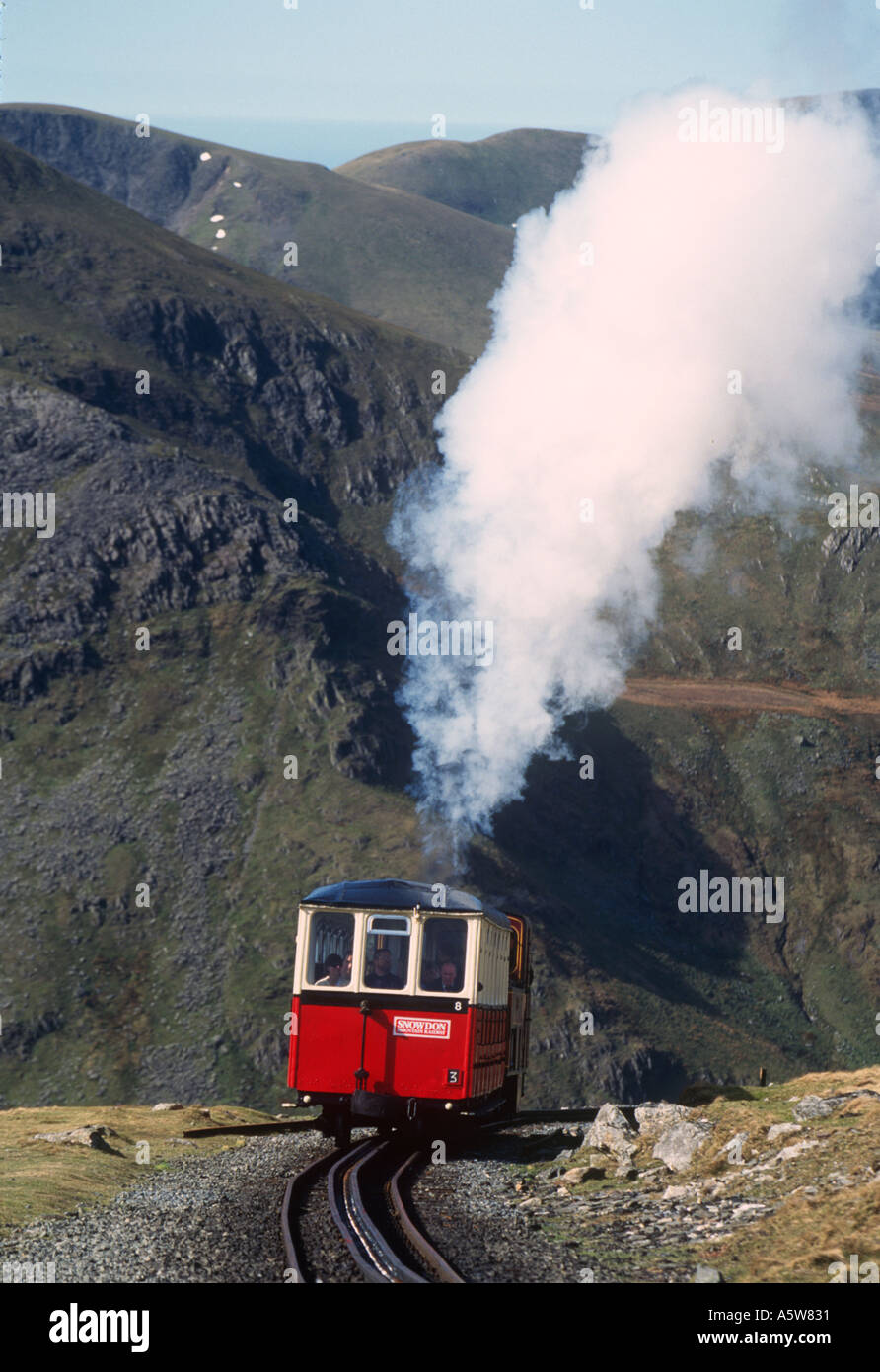 Snowdon Mountain Railway Snowdonia Gwynedd 18572SB Stock Photo - Alamy