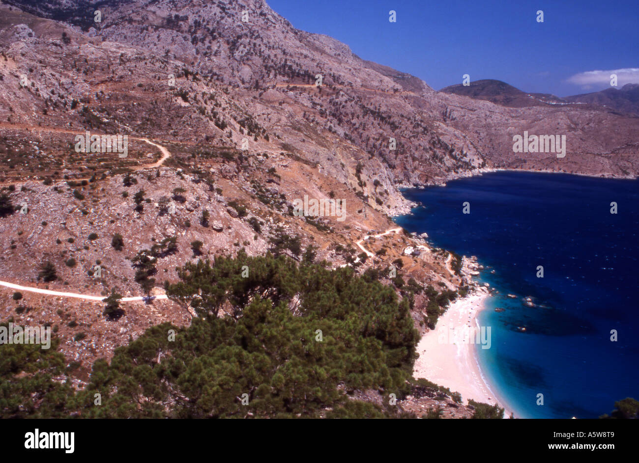 Greece Dodecanese Islands Karpathos Apella Beach Stock Photo - Alamy