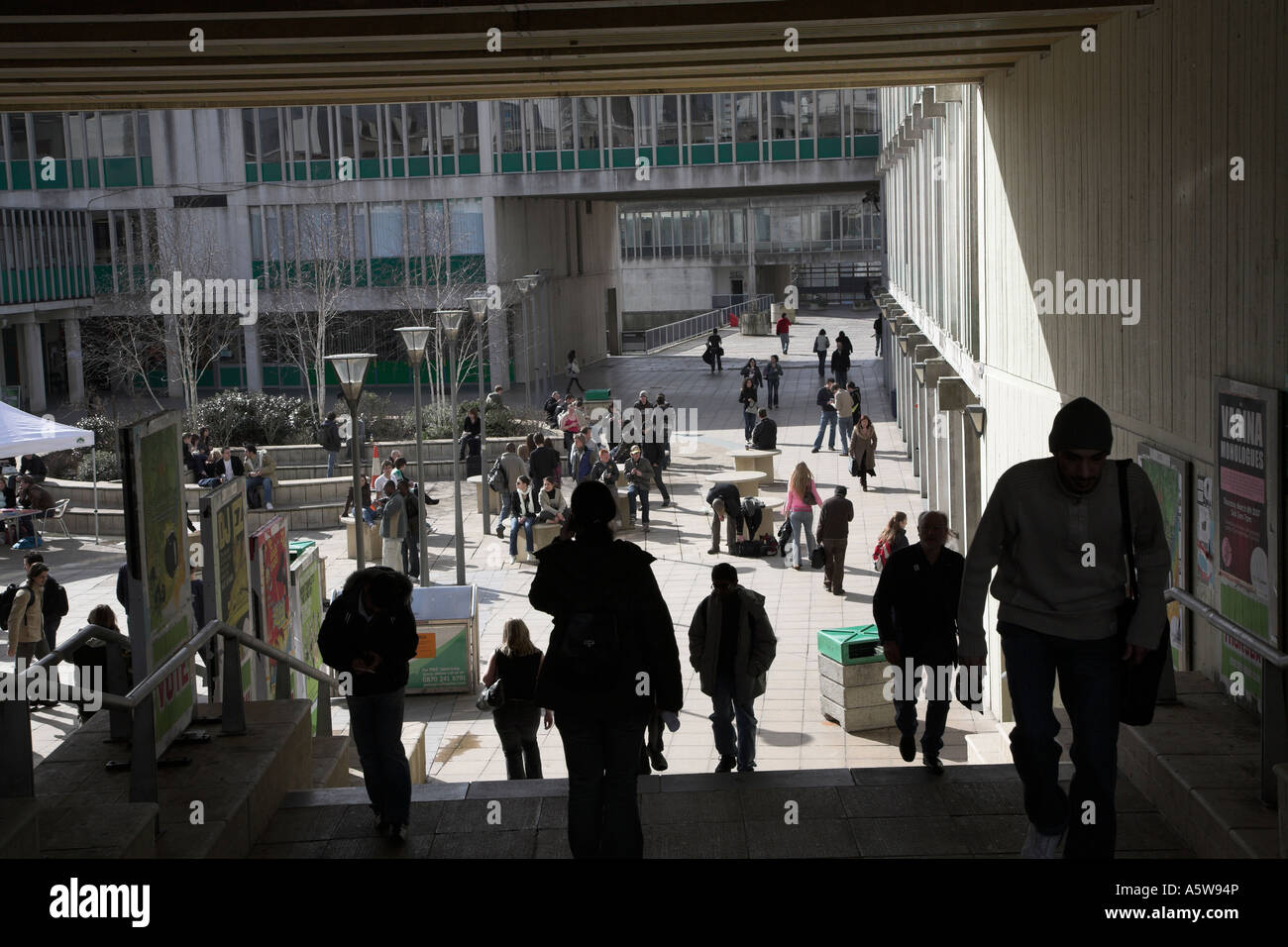 Students on campus University of Essex, Colchester, England Stock Photo ...