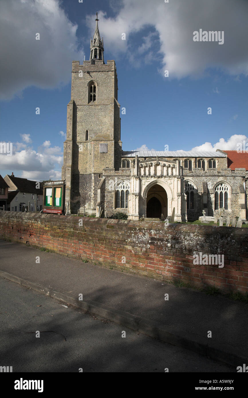 Saint Mary church, Boxford, Suffolk, England Stock Photo - Alamy
