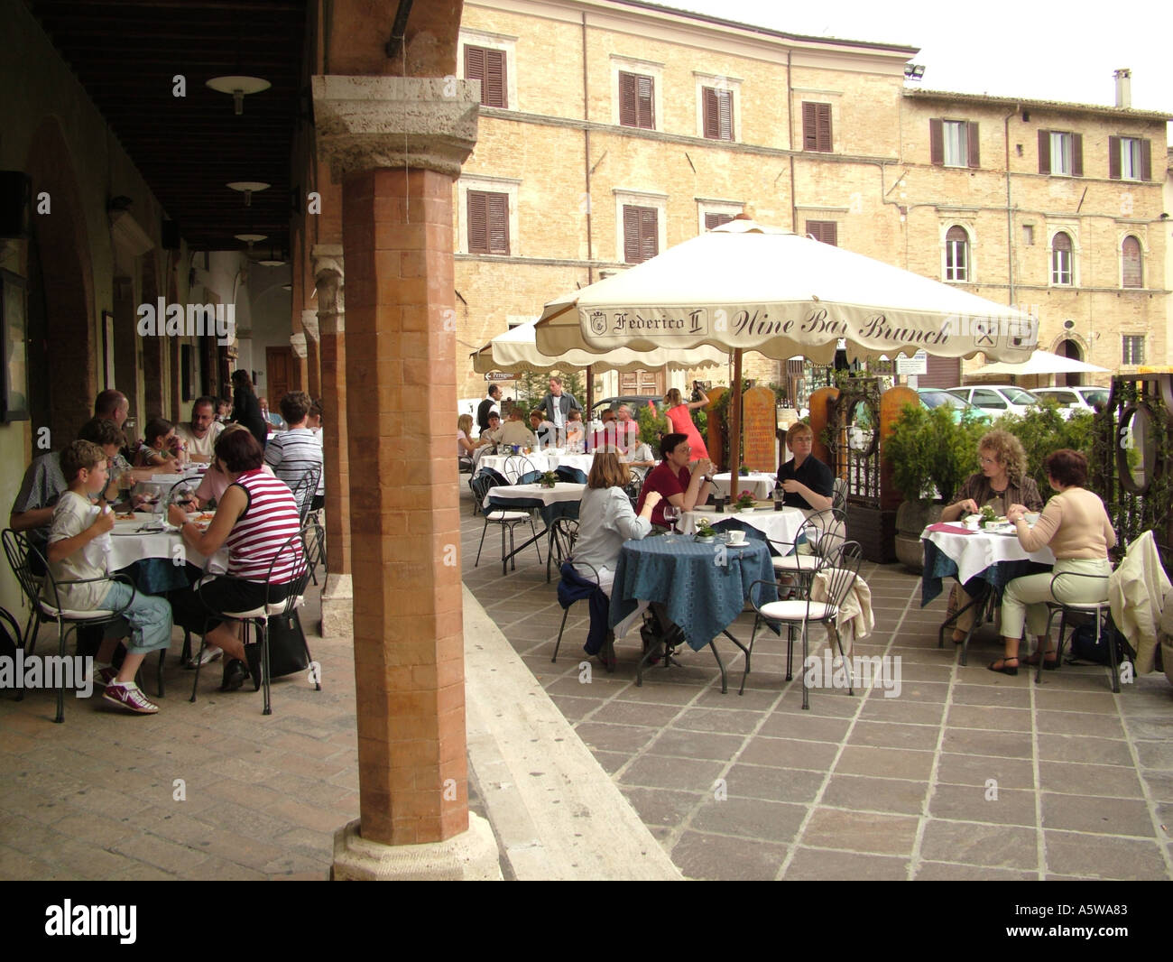 Montefalco village italy people hi-res stock photography and images - Alamy
