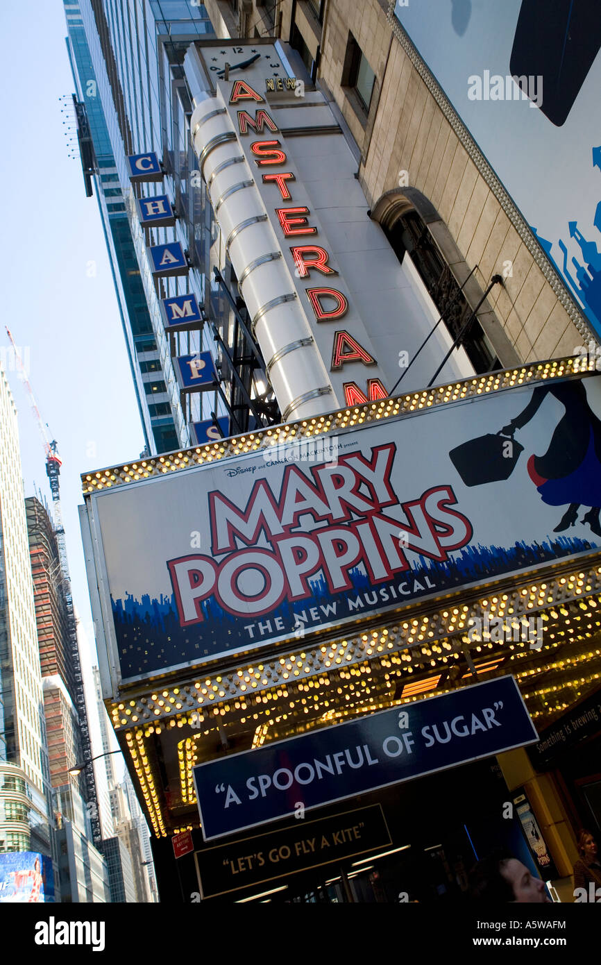 Mary Poppins at a theater on broadway new york city Stock Photo - Alamy