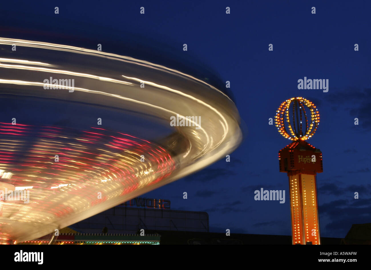 Fairground Lights 1 Stock Photo - Alamy