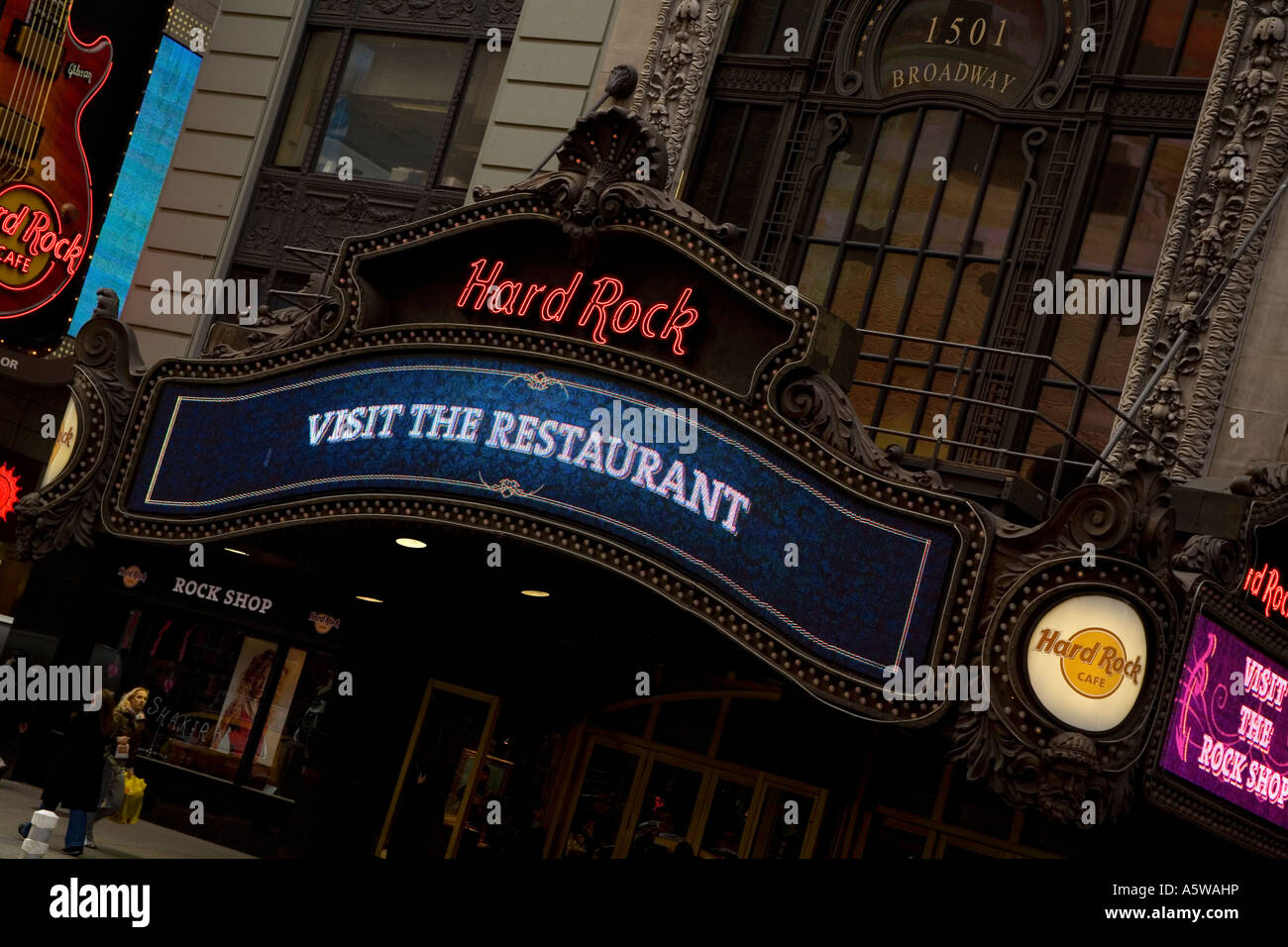 The Hard Rock cafe in Times Square New York City 2007 Stock Photo - Alamy