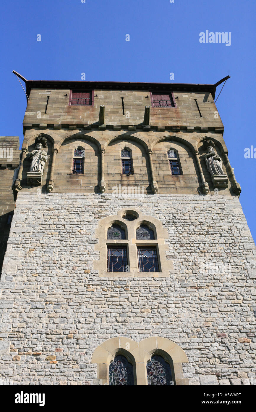 Tower at cardiff castle this highly desorative castle was renovated be ...