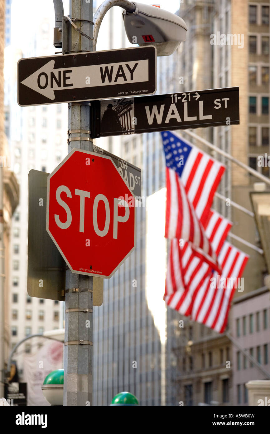 Wall Street in New York City USA 2007 Stock Photo - Alamy