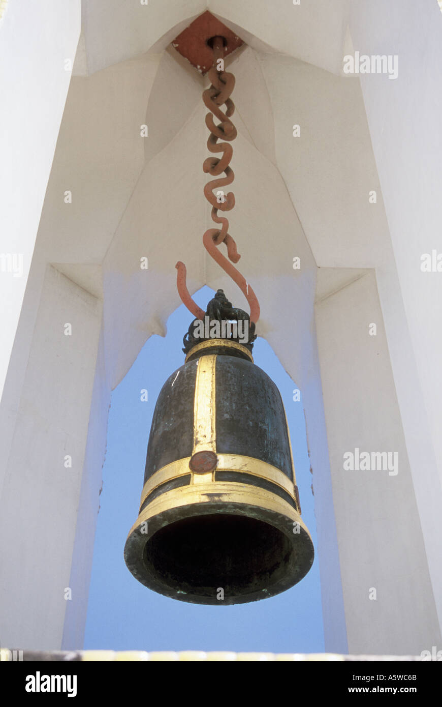 Thailand Bangkok Belfry Bell Tower Wat Pho Stock Photo - Alamy