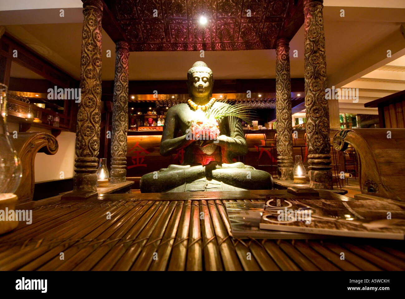 Interior Mandala Restaurant Gustavia St. Barths Stock Photo - Alamy