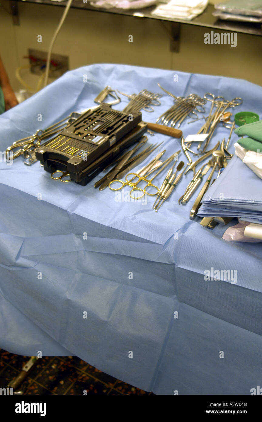 Surgery tools on a desk in an operating room Nano Calvo Visual Written ...