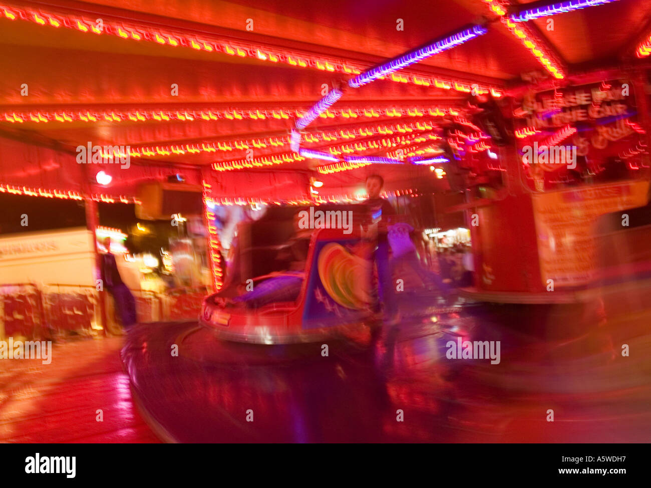 Waltzer fairground ride Stock Photo - Alamy