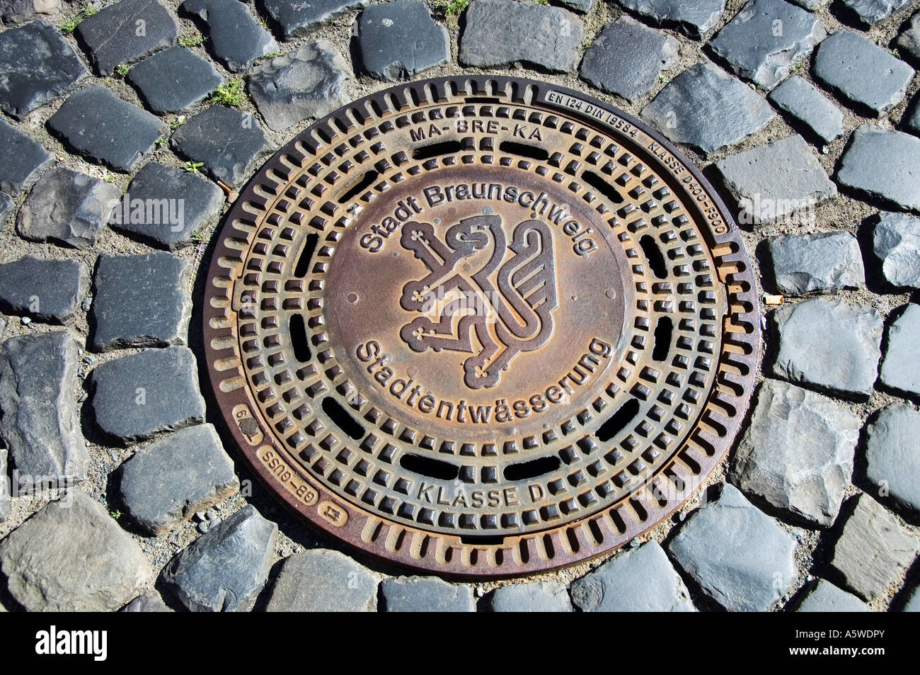 Manhole cover germany hi-res stock photography and images - Alamy