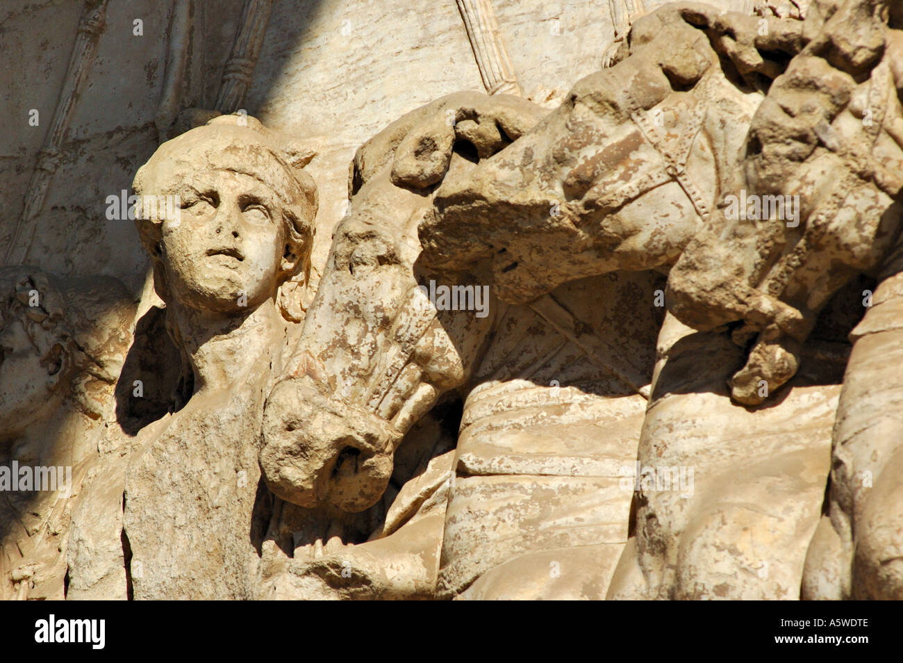 Arch of Titus (detail Stock Photo - Alamy