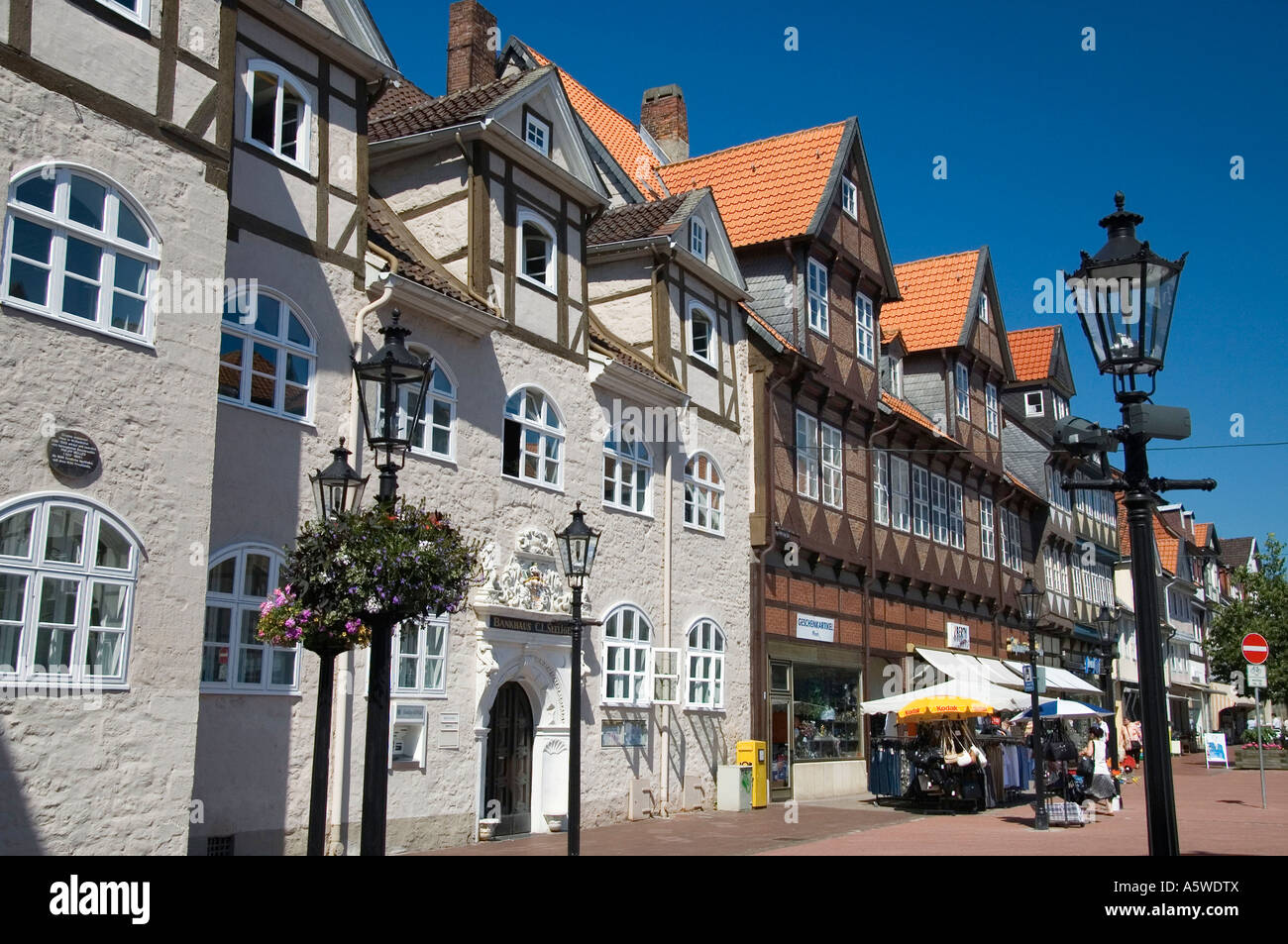 Pedestrian precinct / Wolfenbuttel Stock Photo - Alamy