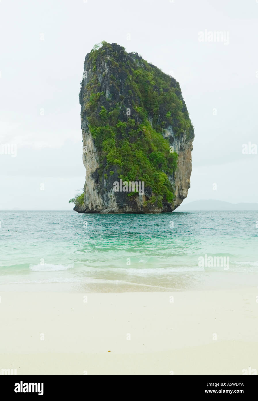 Large limestone rock formation in Southern Thailand near Railay ...