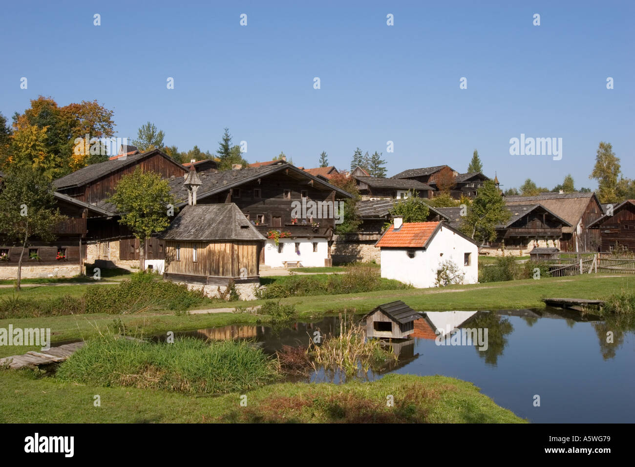 museum village Bavarian Forest in Tittling Germany Stock Photo - Alamy