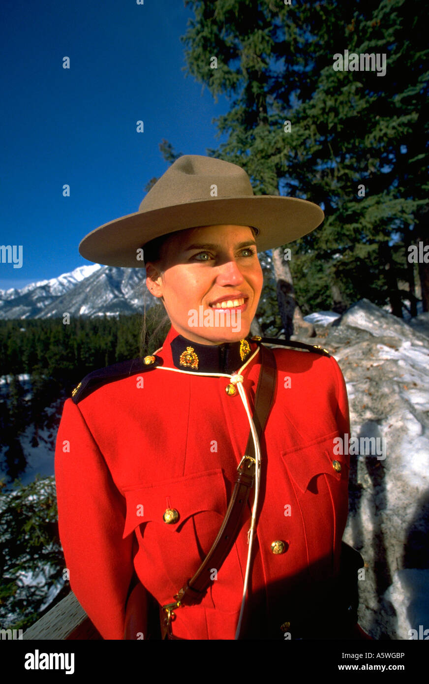 Canadian mountie banff hi-res stock photography and images - Alamy