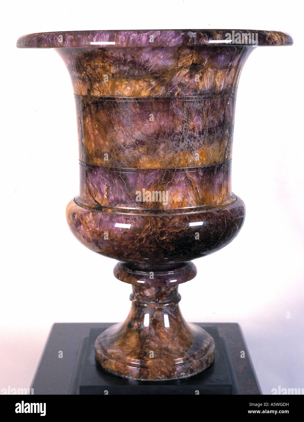 Blue John vase Stock Photo - Alamy