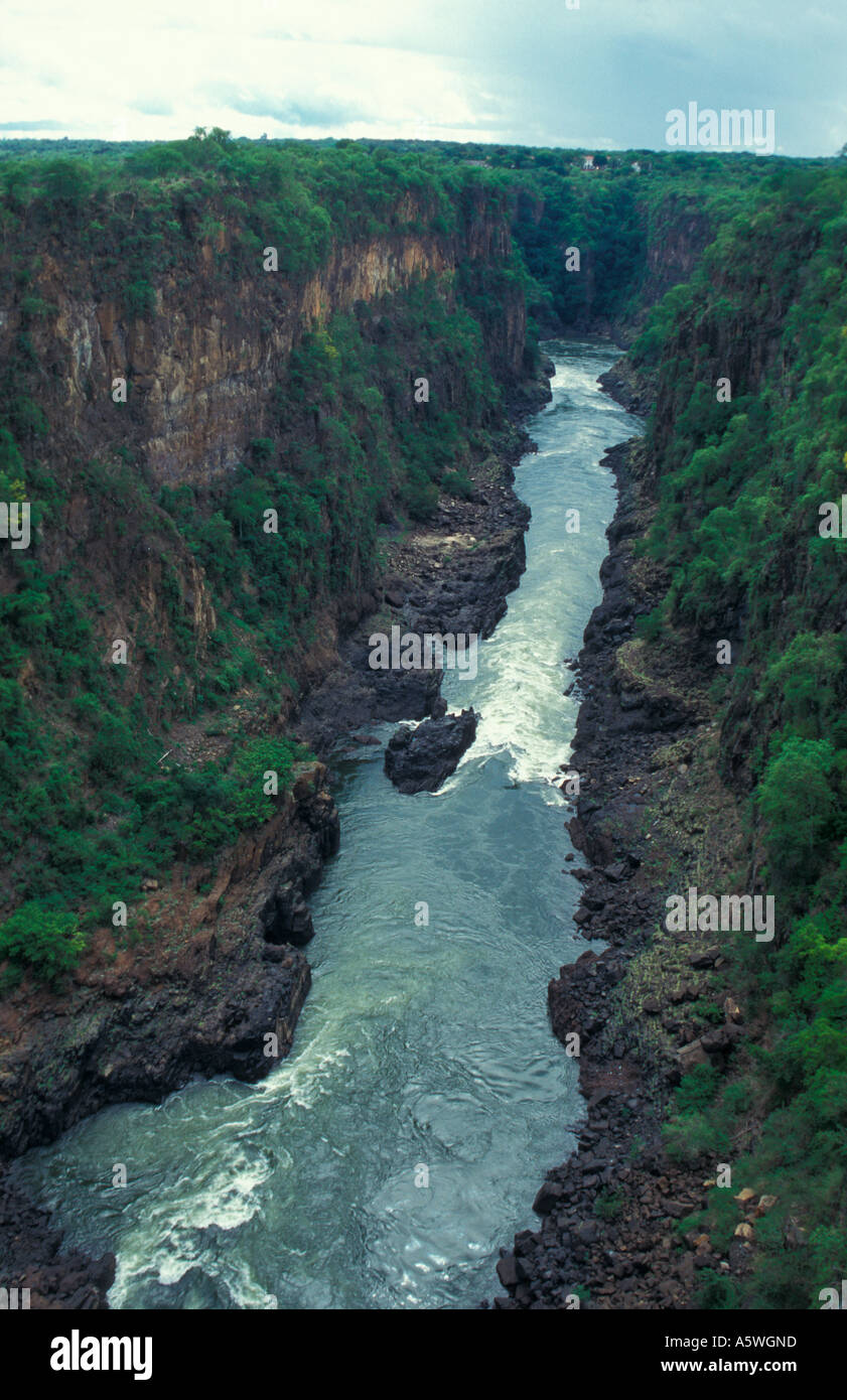 Zambesi river and gorge Zimbabwe Africa Stock Photo - Alamy