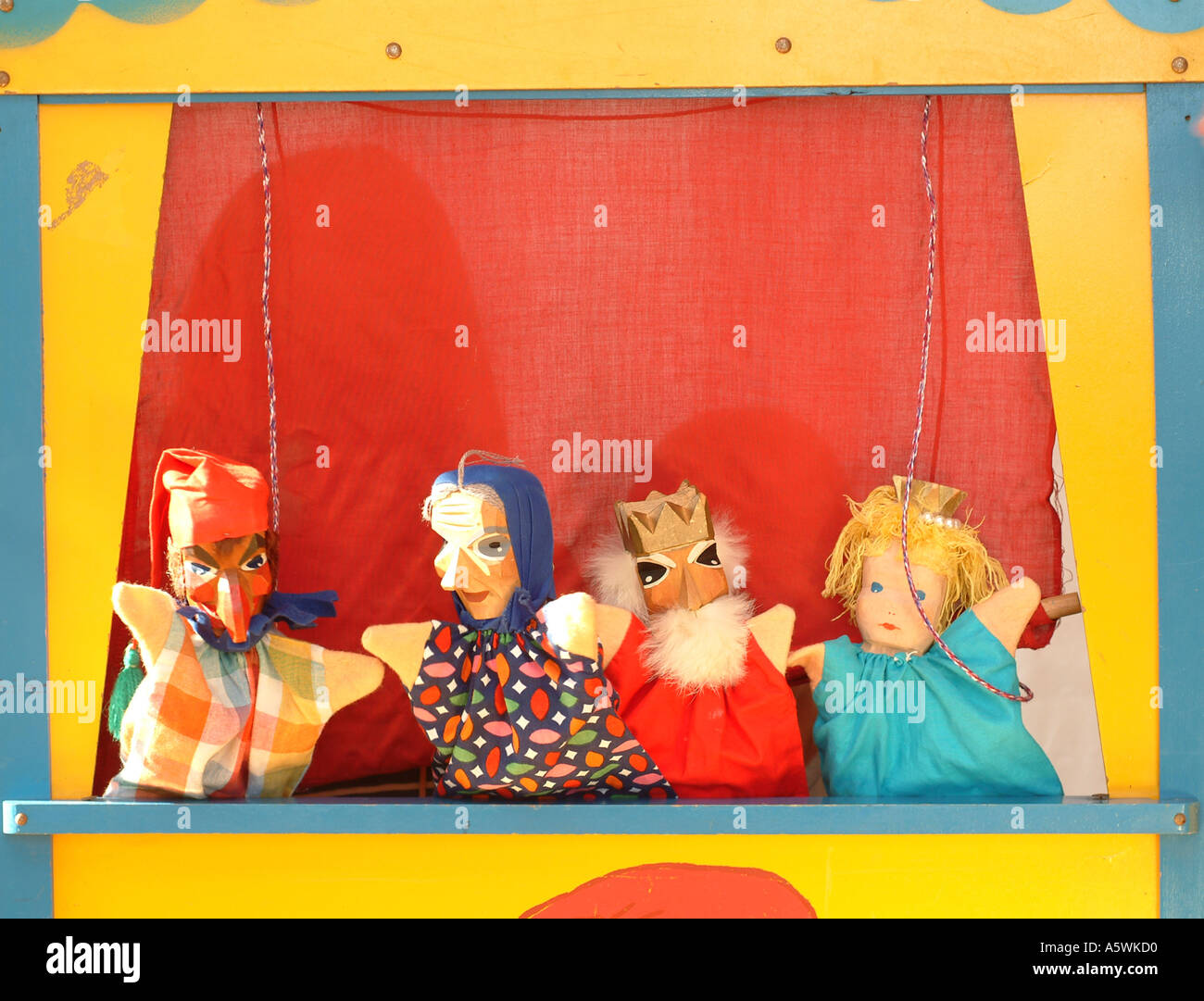 children plays with hand puppet Stock Photo - Alamy