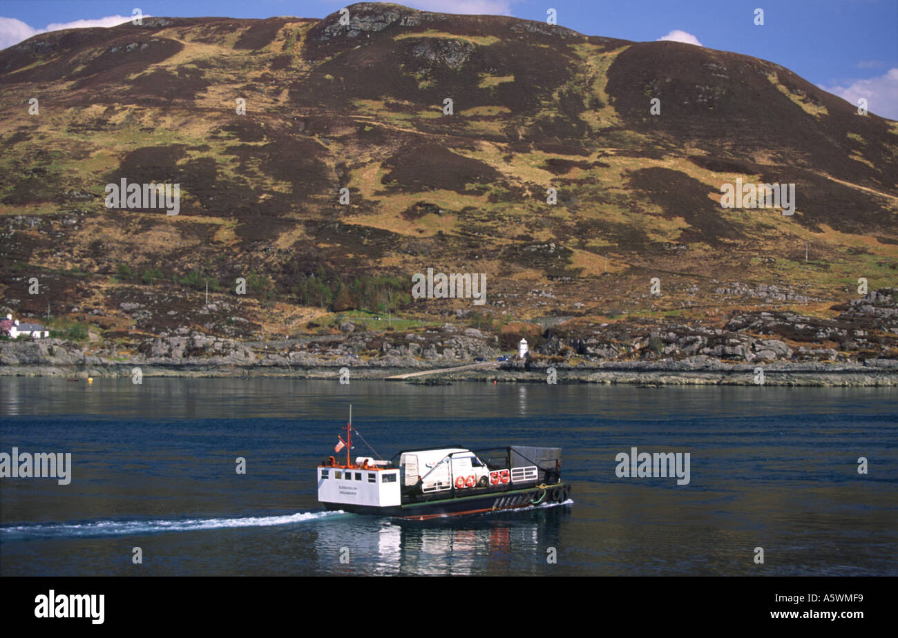 Skye Kylerhea to Glenelg ferry Stock Photo - Alamy