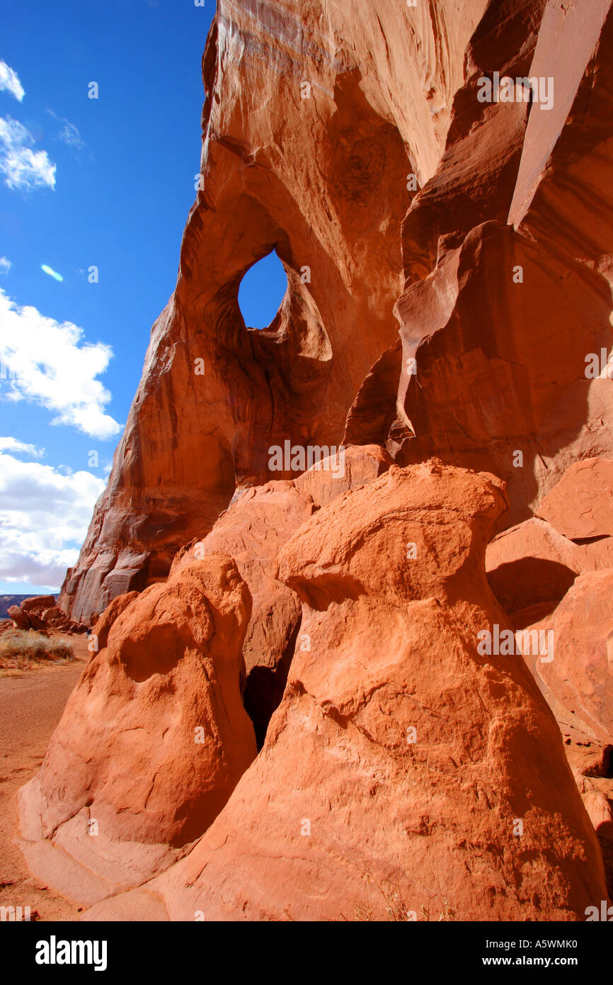 Natural arch monument valley arizona hi-res stock photography and ...