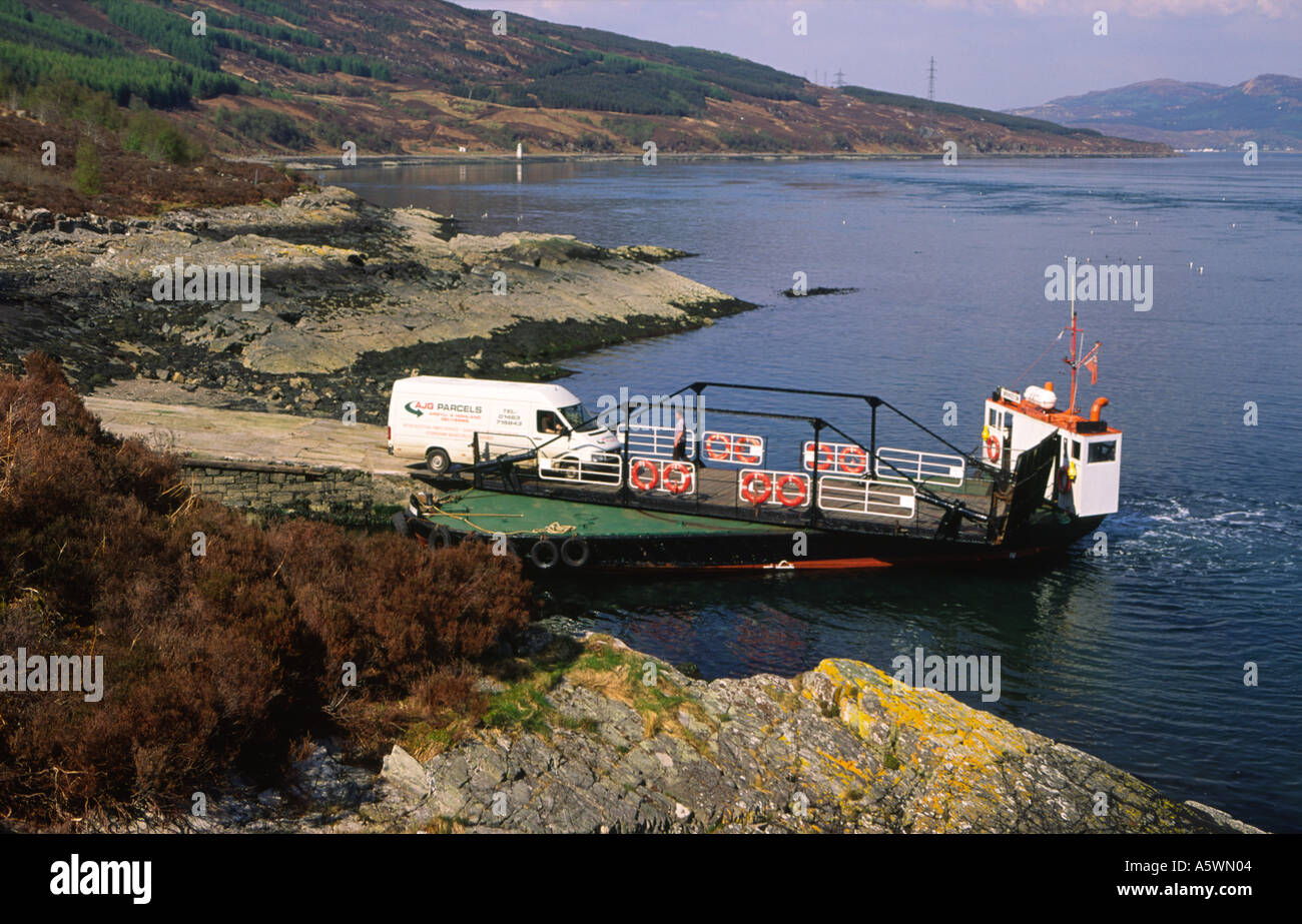 Skye Kylerhea to Glenelg ferry Stock Photo - Alamy