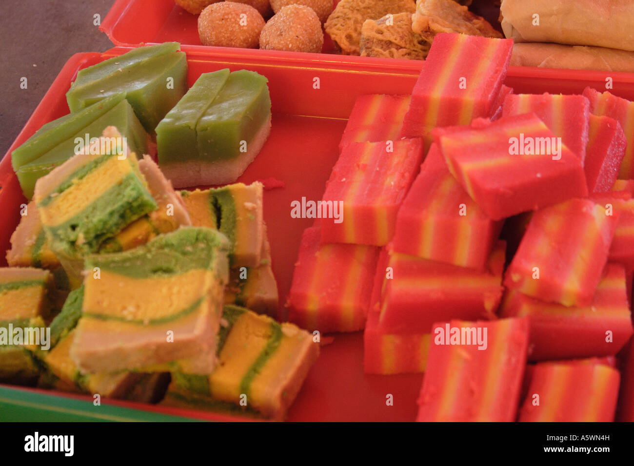 sweets in the market Kuching Borneo Malaysia Stock Photo - Alamy