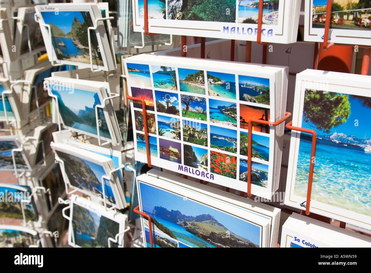 picture cards of Majorca Stock Photo - Alamy